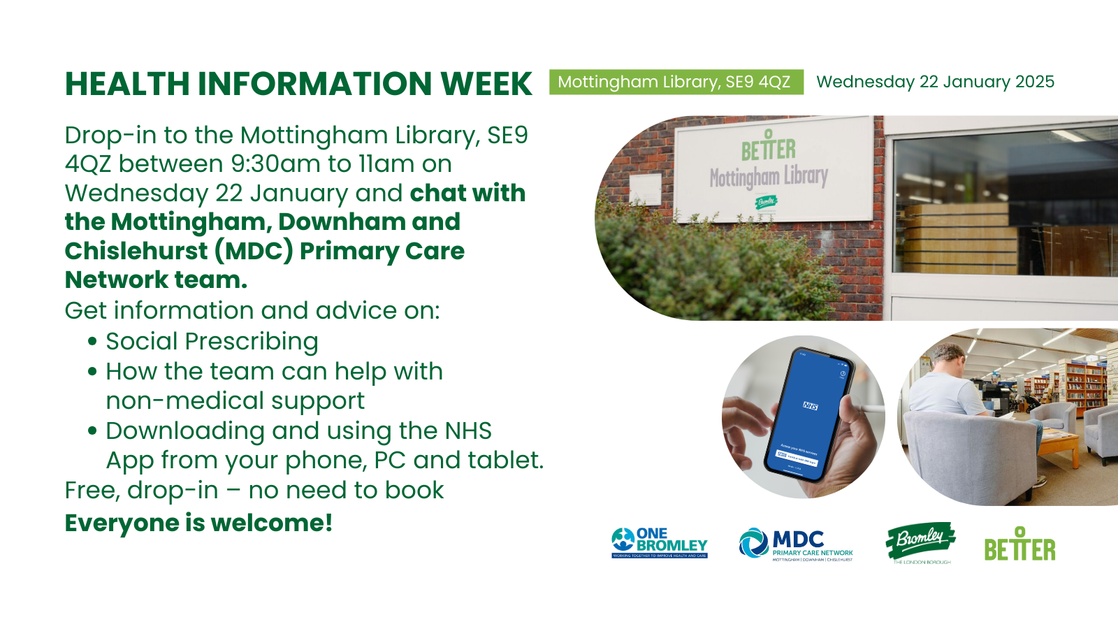 Events - Mottingham, Downham & Chislehurst (MDC) PCN